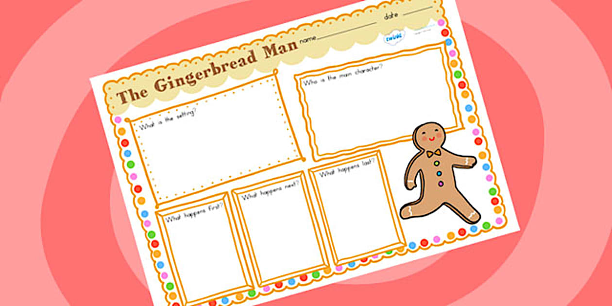 The Gingerbread Man Writing Frame Story Review | F-2