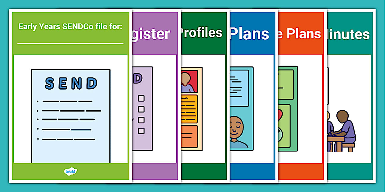 EYFS SENDCo File Editable Divider Covers (teacher made)
