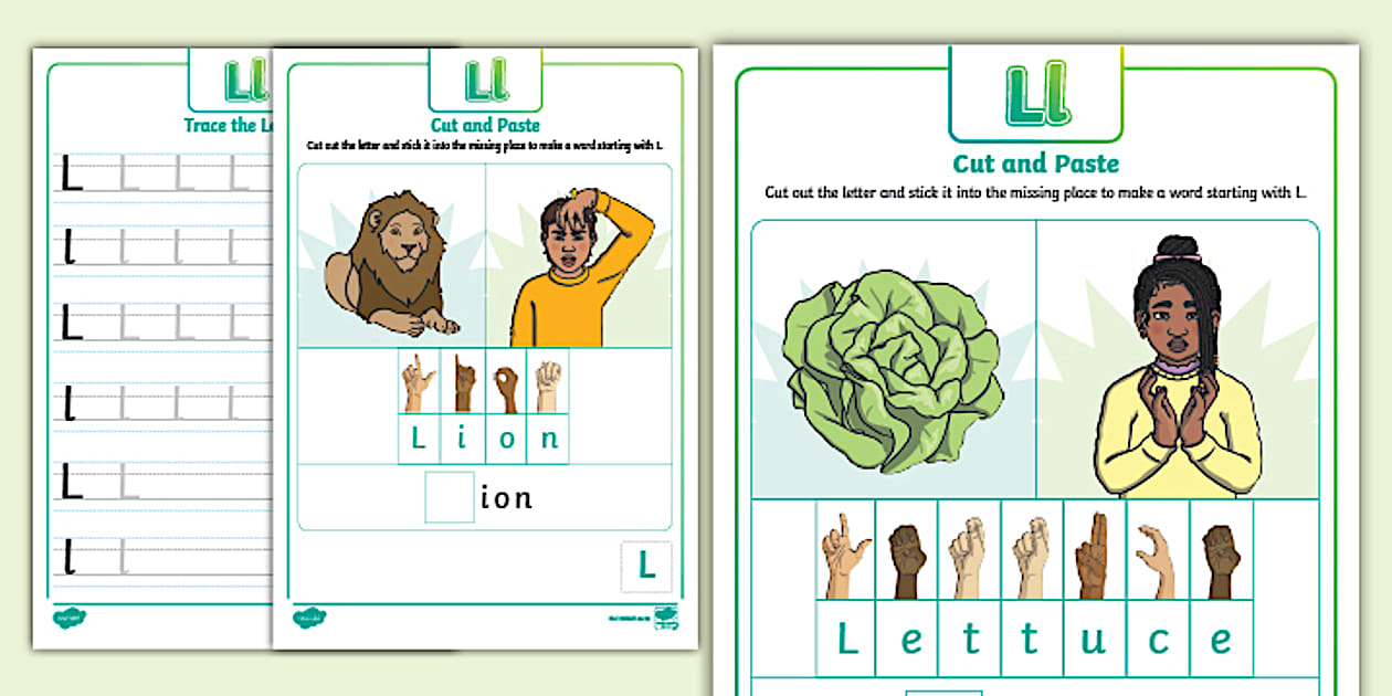 Letter L Handwriting Worksheet (teacher made) - Twinkl