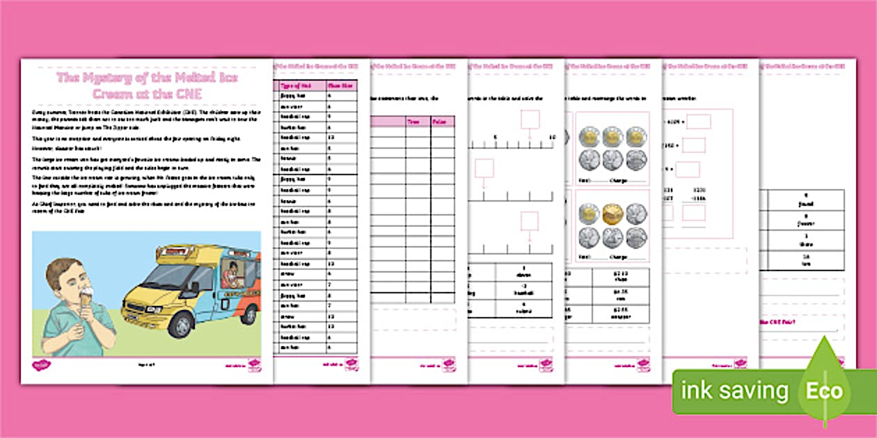 Canadian Money Mystery Activity - Grades 4-6 (teacher made)