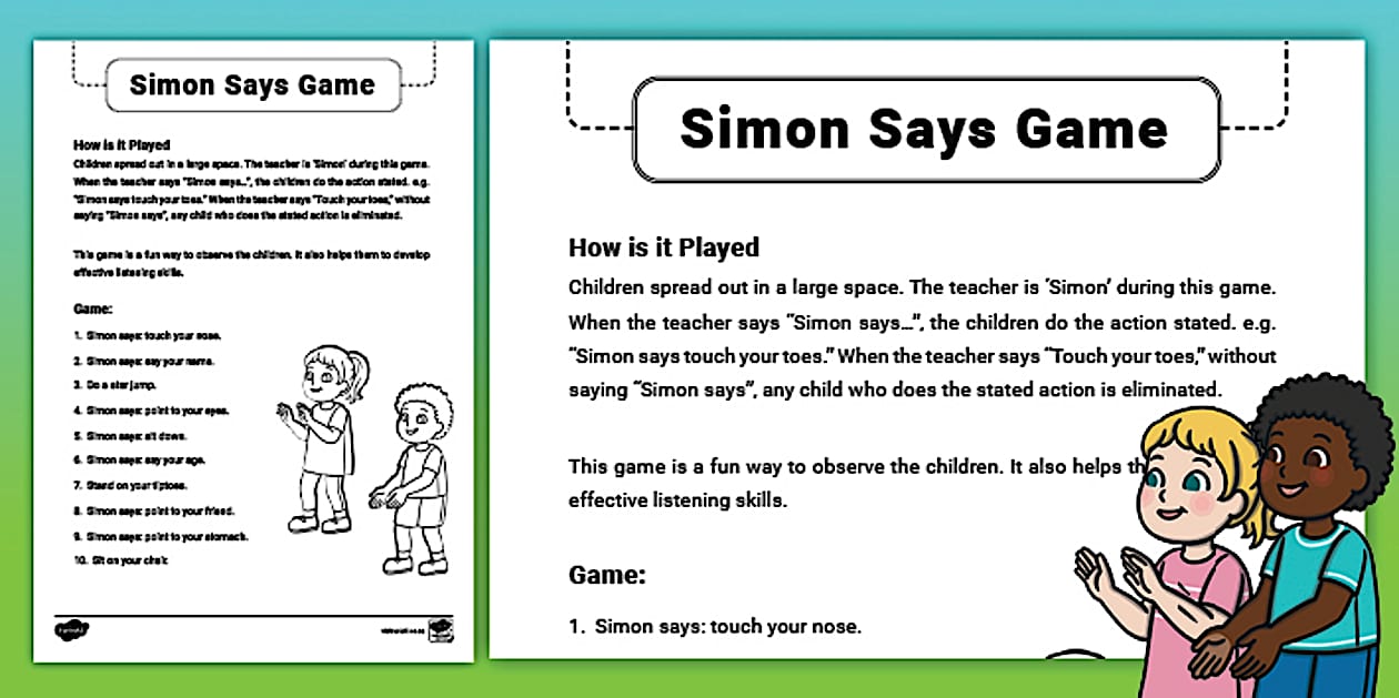 Grade R Listening & Speaking: All About Me - Simon Says