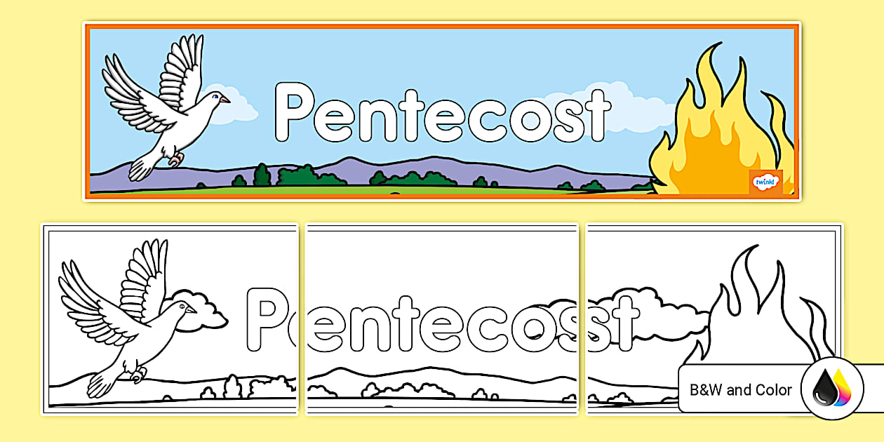 Pentecost Display Banner | Christian Education | Twinkl USA