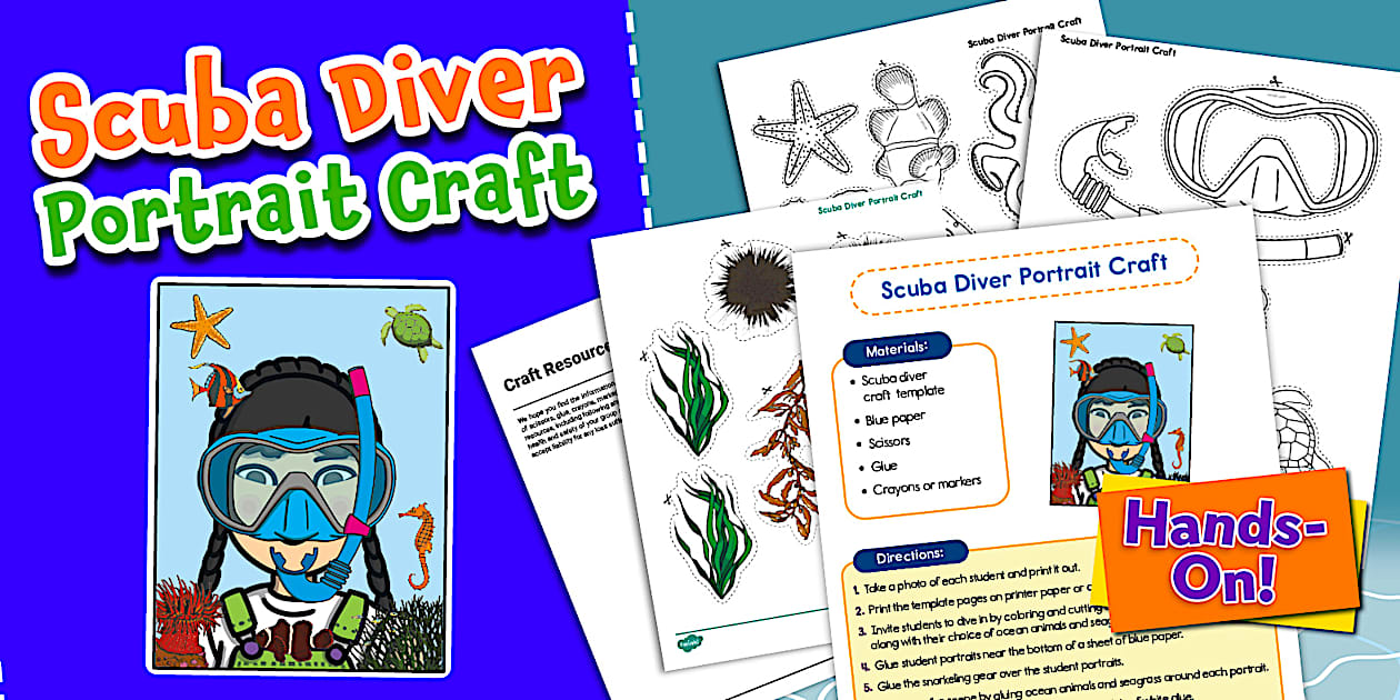 Scuba Diver Portrait Craft