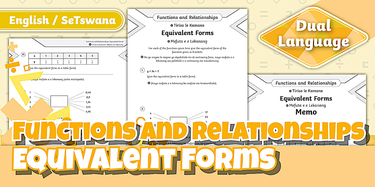 Grade7 Maths-Term1-Functions and Relationships Equaivalent