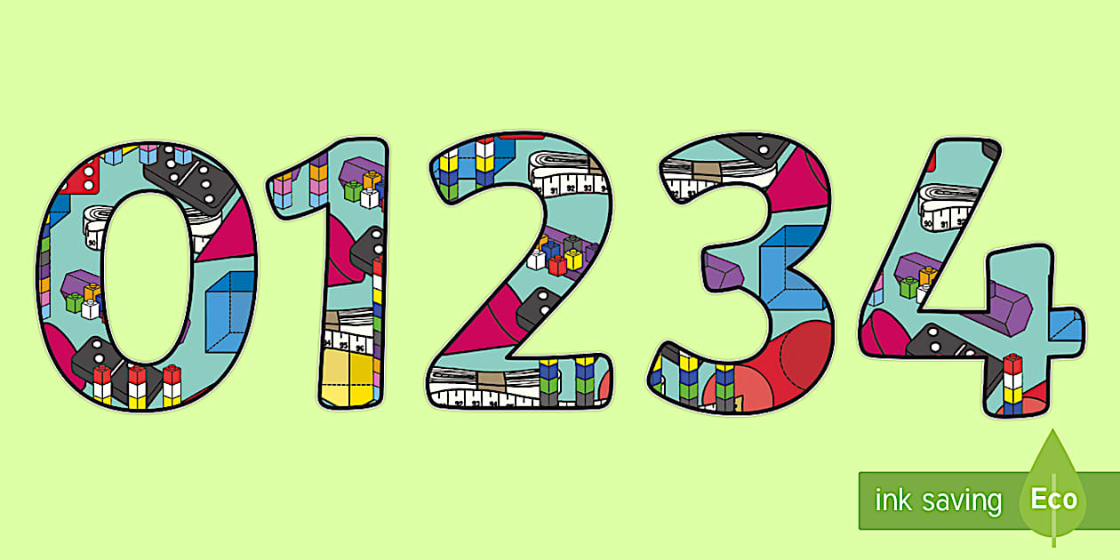 Maths Working Wall Themed Display Numbers (teacher made)