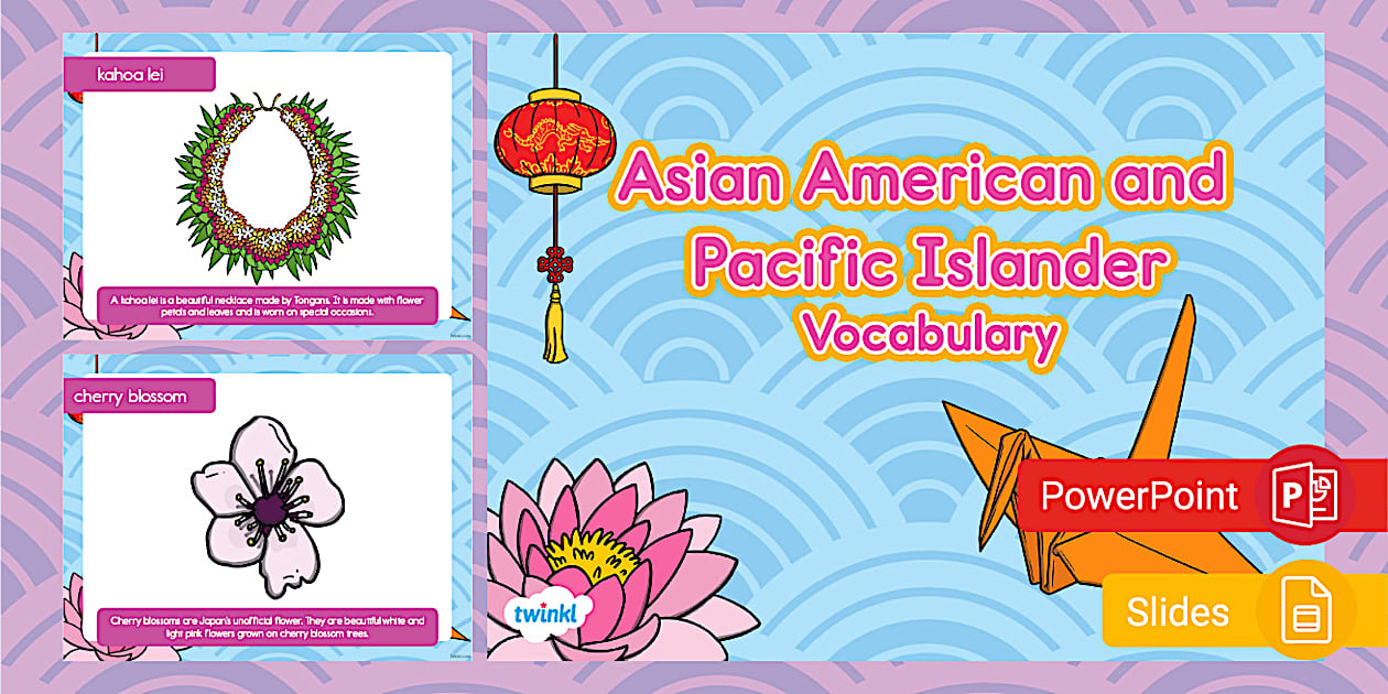 Asian American and Pacific Islander Heritage Month Vocabulary
