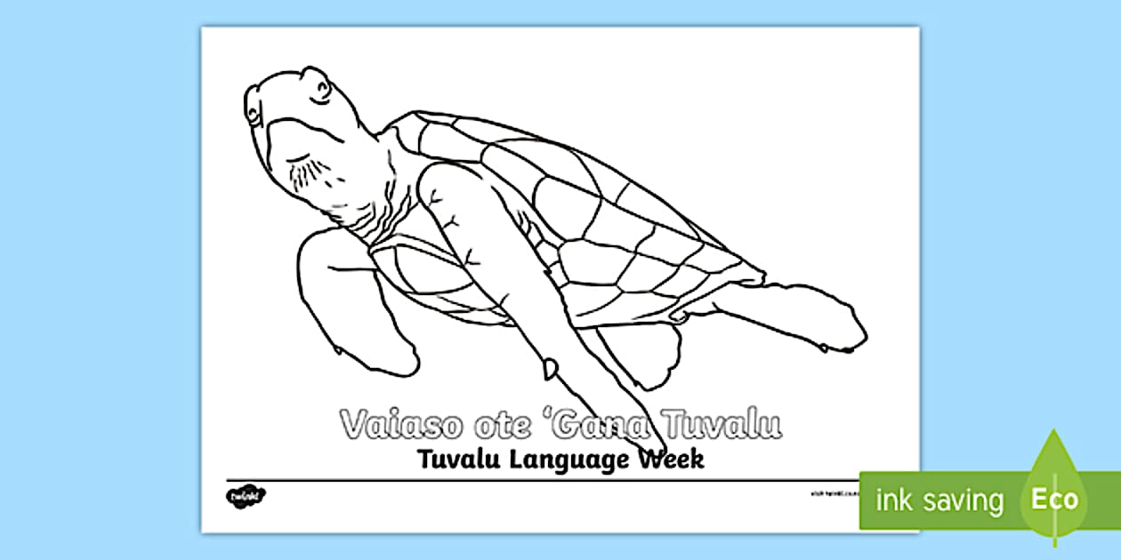Tuvaluan Language Week Colouring Page (Teacher-Made)