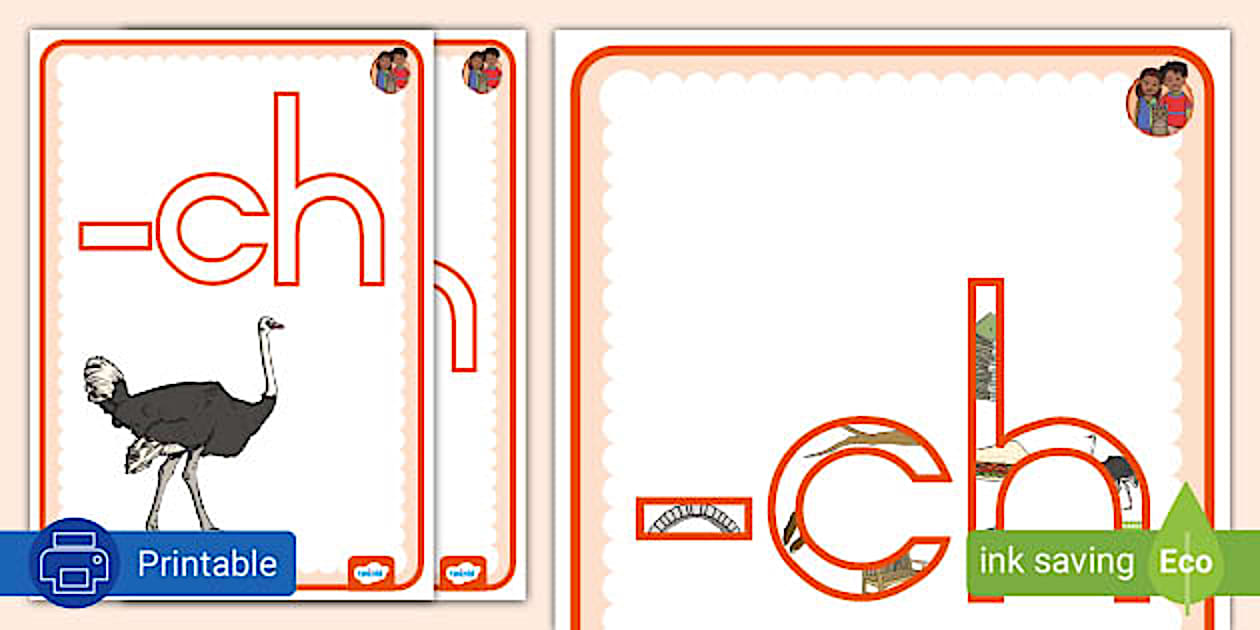 Grade 1 Phonics: -ch Sound Posters - Twinkl