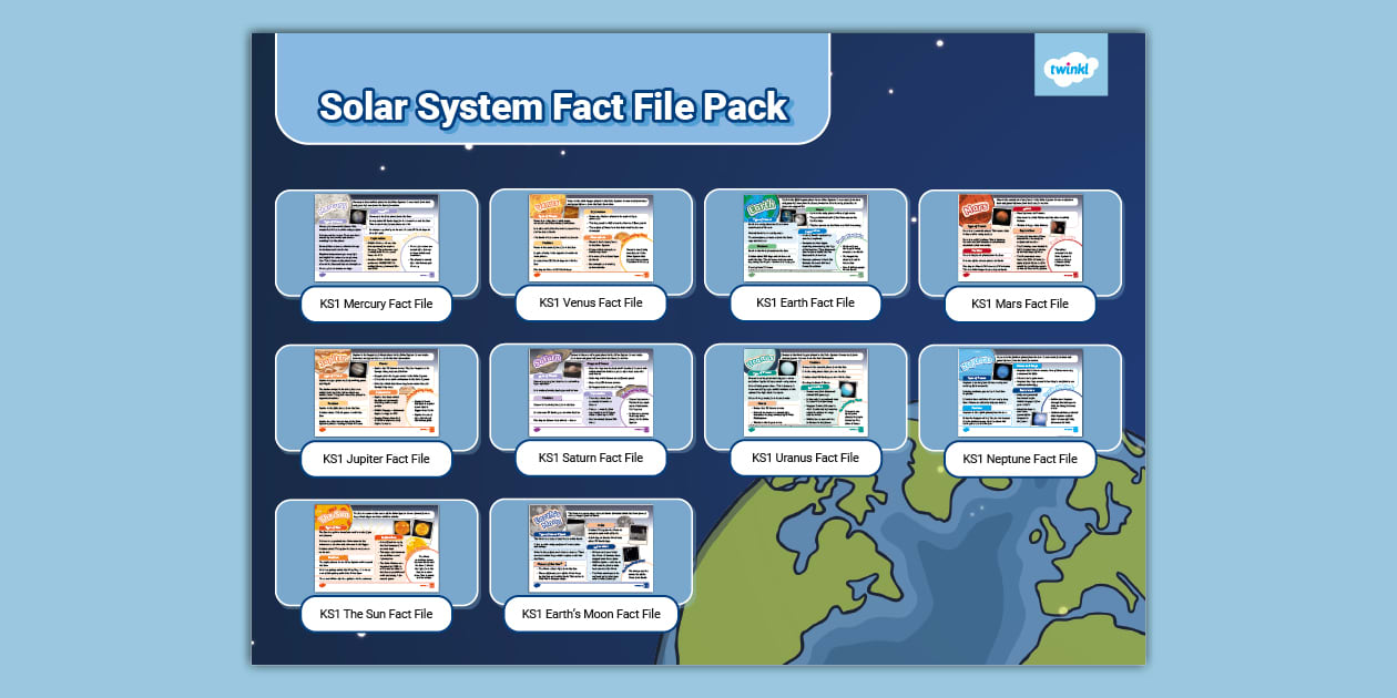 Solar System Fact File Pack - Twinkl Science (teacher made)