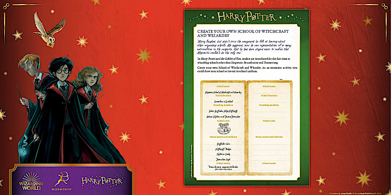 Harry Potter: KS2 Setting Description Magical School Profile