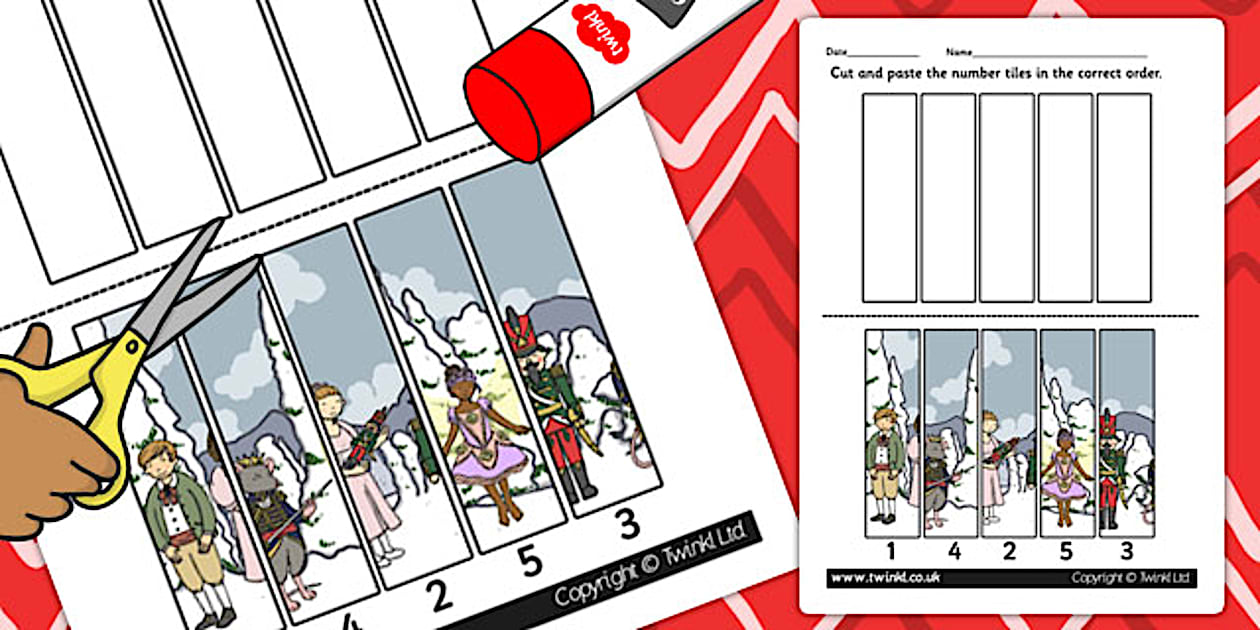 The Nutcracker Number Sequencing Puzzle (teacher made)
