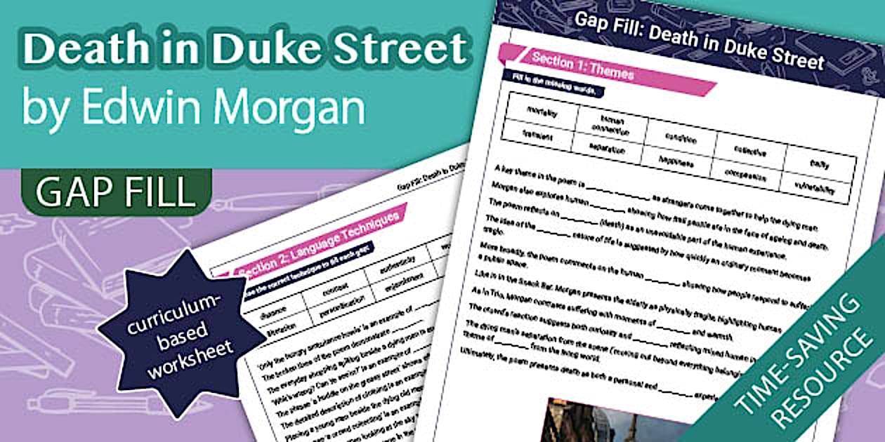 Gap-Fill Worksheet: Death in Duke Street