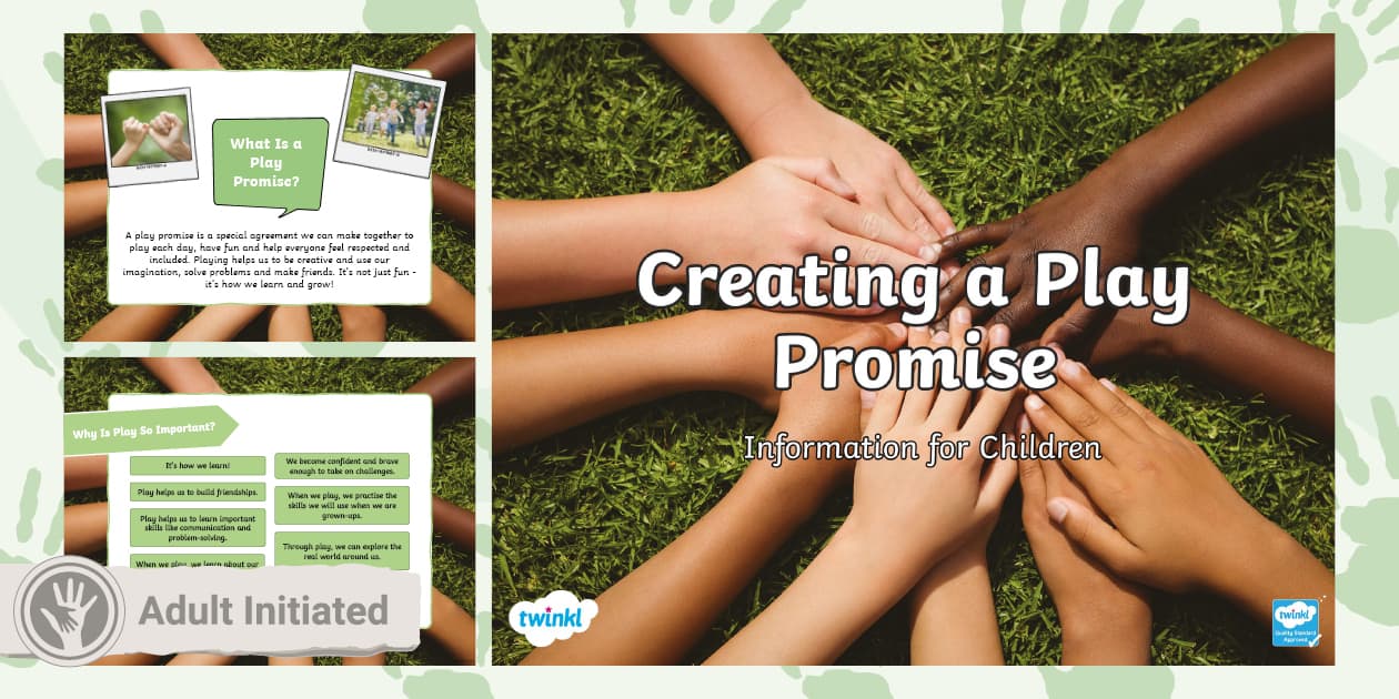 Creating a Play Promise - Child Information PowerPoint
