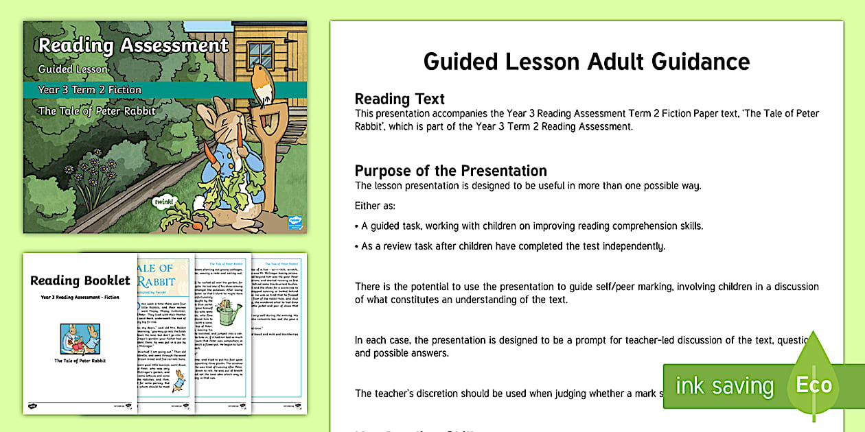 Year 3 Term 2 Fiction Reading Assessment Guided Lesson Teaching Pack