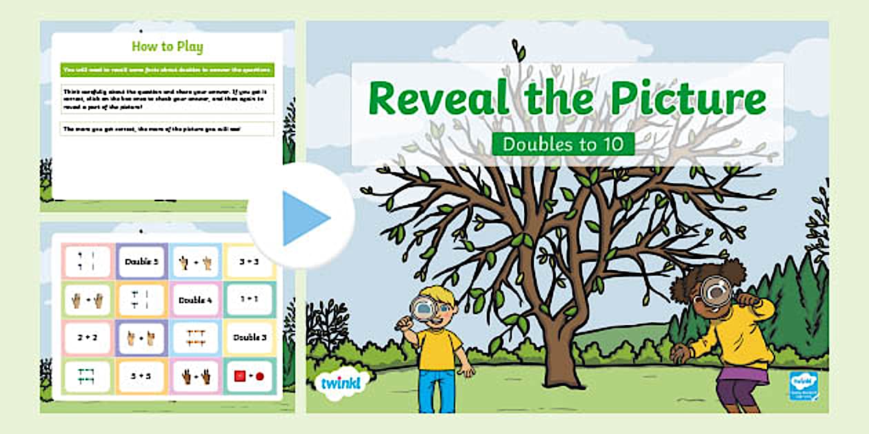 Doubles to 10 Activity - Spring-Themed Maths Game - Twinkl
