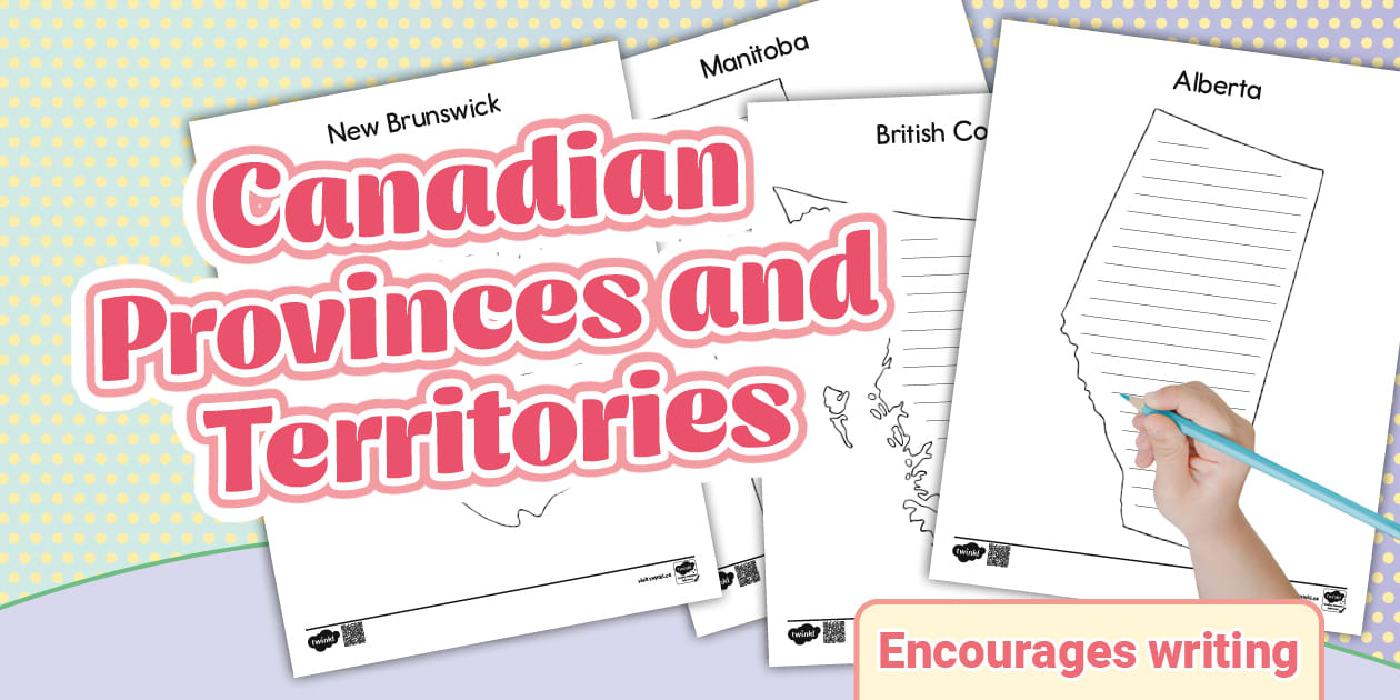 Canadian Provinces and Territories Writing Templates