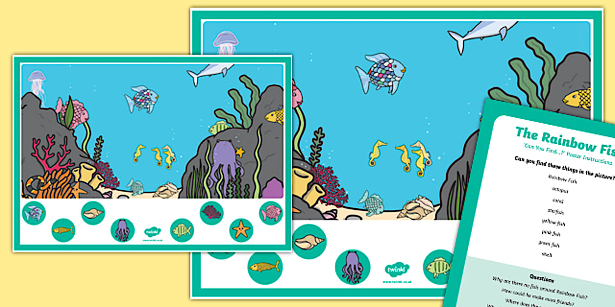 Hunt the Fish Can you Find...? Poster and Prompt Card Pack