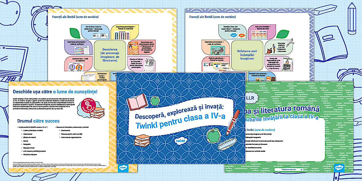 FREE! - GRATUIT Clasa 4 Catalog suport pentru aplicarea programei