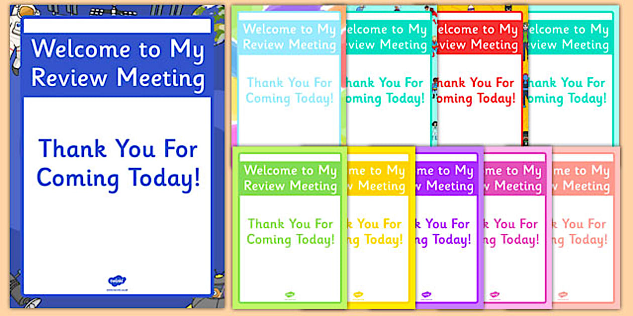 👉 Welcome to My Meeting Poster (teacher made) - Twinkl