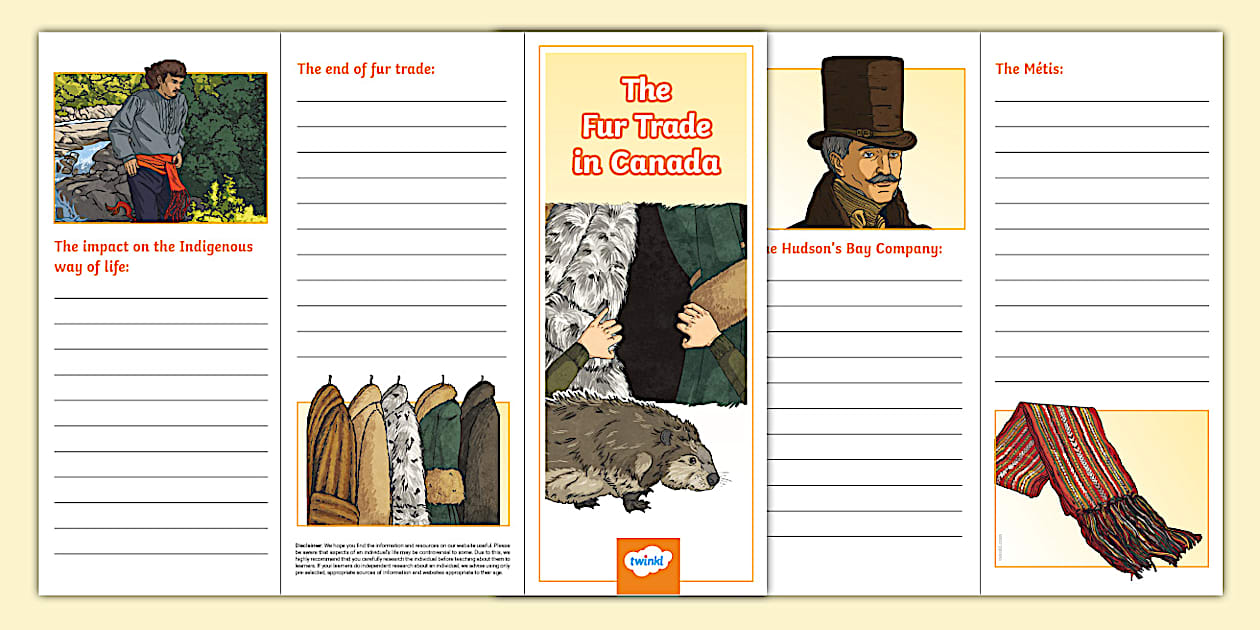 The Fur Trade in Canada Leaflet Template