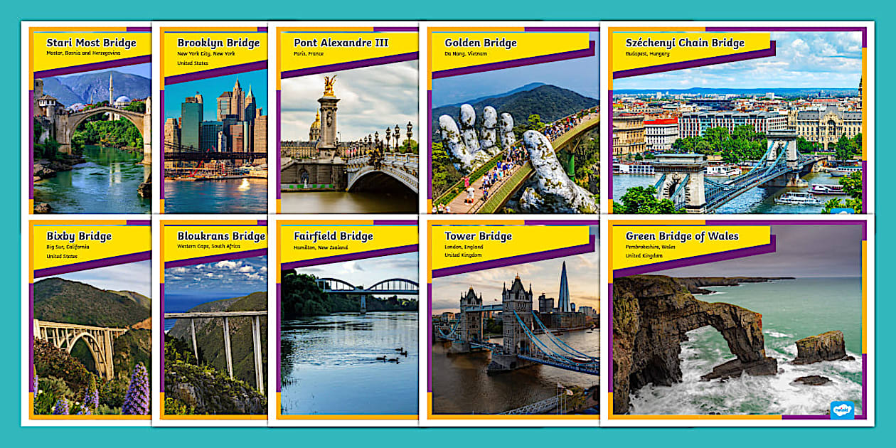 Bridges Around the World Photos (teacher made) - Twinkl