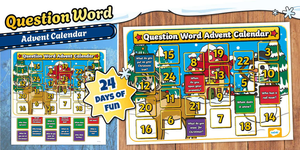 Question Word Advent Calendar