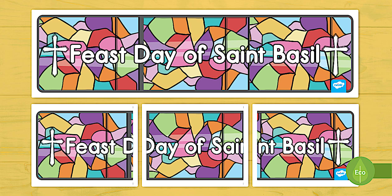 Feast Day of Saint Basil Banner (teacher made) - Twinkl