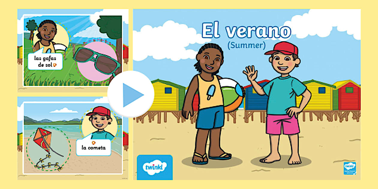 👉 Spanish KS1 PowerPoint - Summer (teacher made) - Twinkl