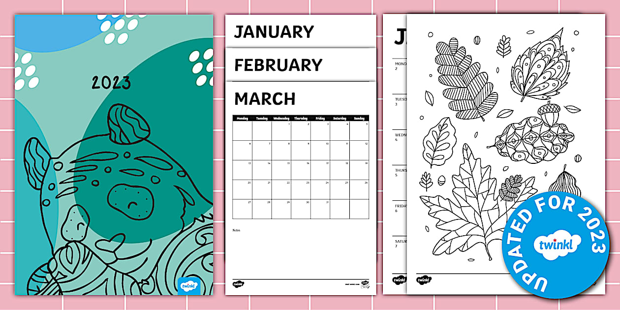 Mindfulness Colouring 2023 Planner | Twinkl Busy Bees