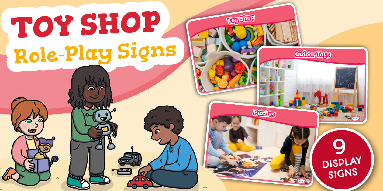 Toy Shop Role-Play Signs