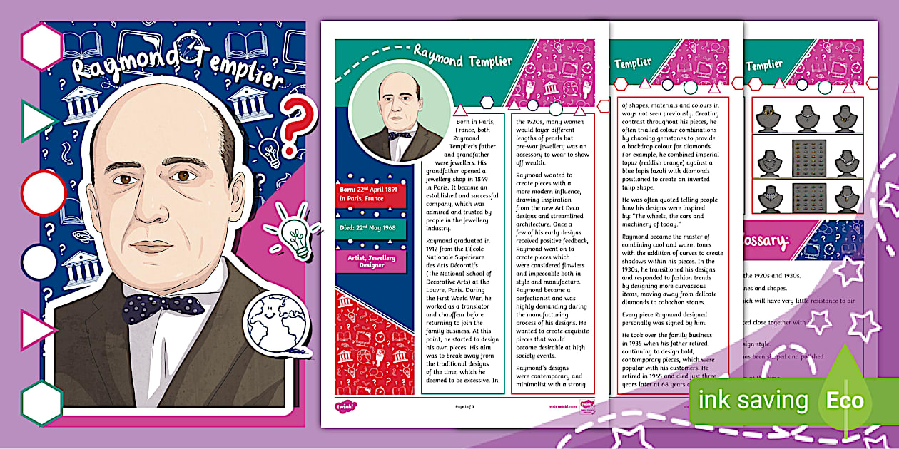 Raymond Templier (teacher made) - Twinkl