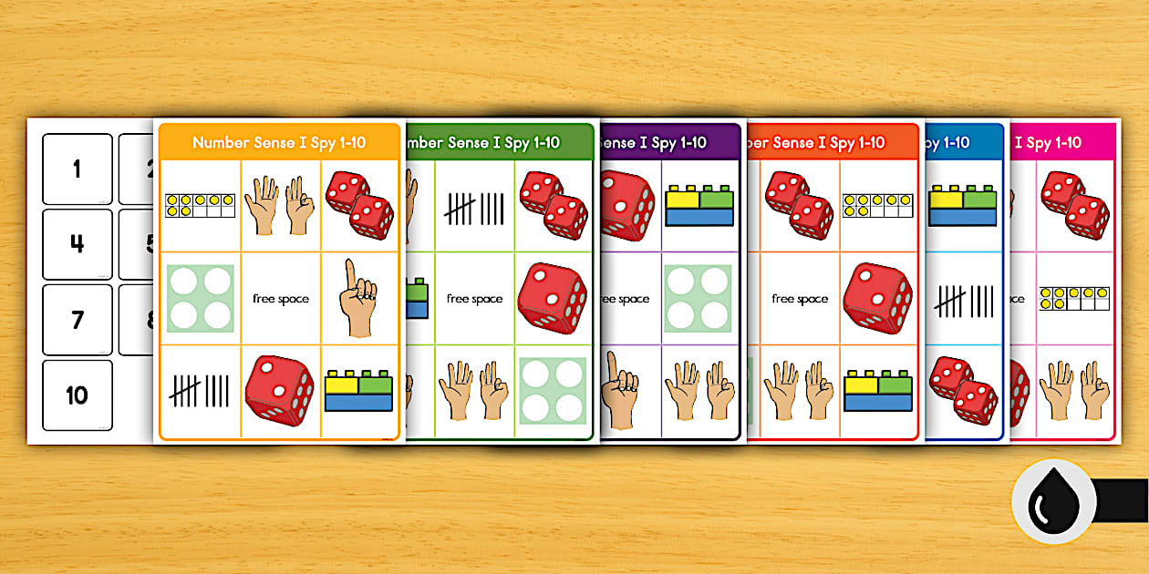 Number Sense I Spy 1-10 Bingo (teacher made) - Twinkl