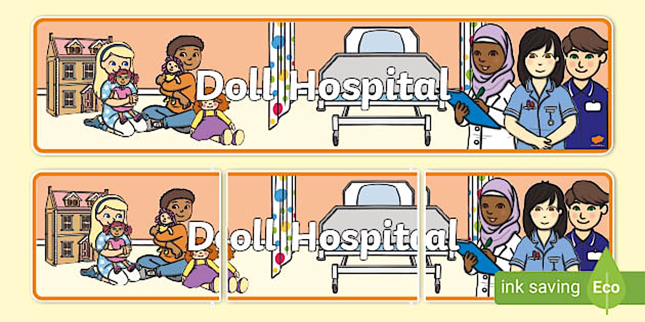 Hospital Display Banner (teacher made) - Twinkl