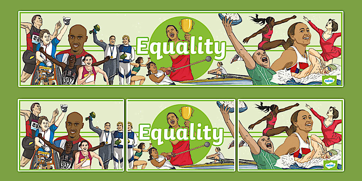 Equality Sporting Value Display Banner (teacher made)