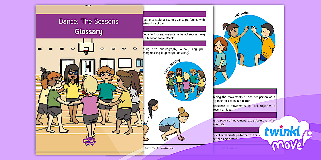 👉 Dance Terms and Pictures - Twinkl Move - Year 1 PE Resources