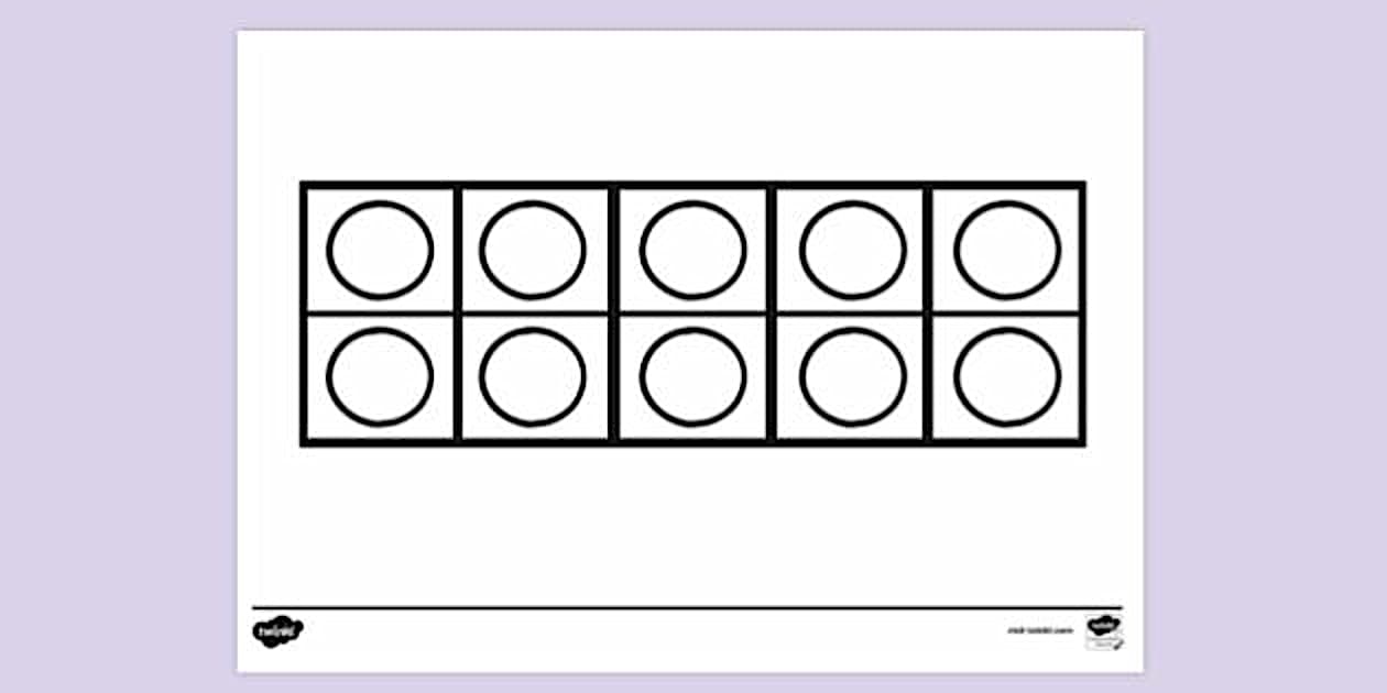 Tens and Ones Pictogram Colouring Sheet Colouring | Colouring Sheets