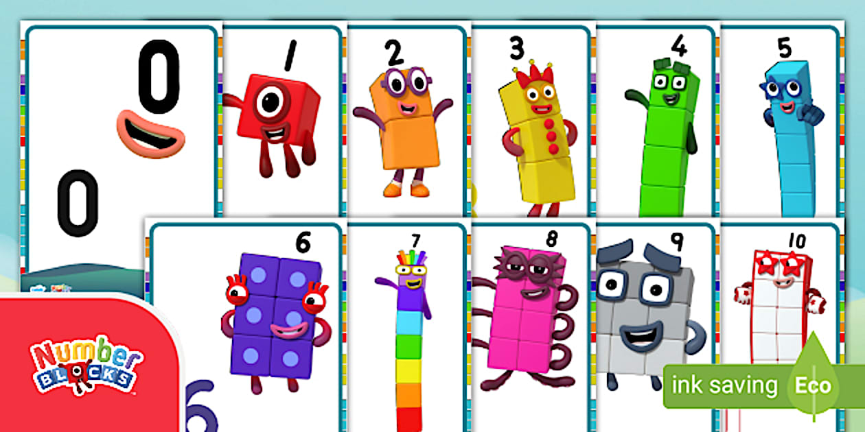 Numberblocks: 0-10 Numeral Display Posters (teacher made)