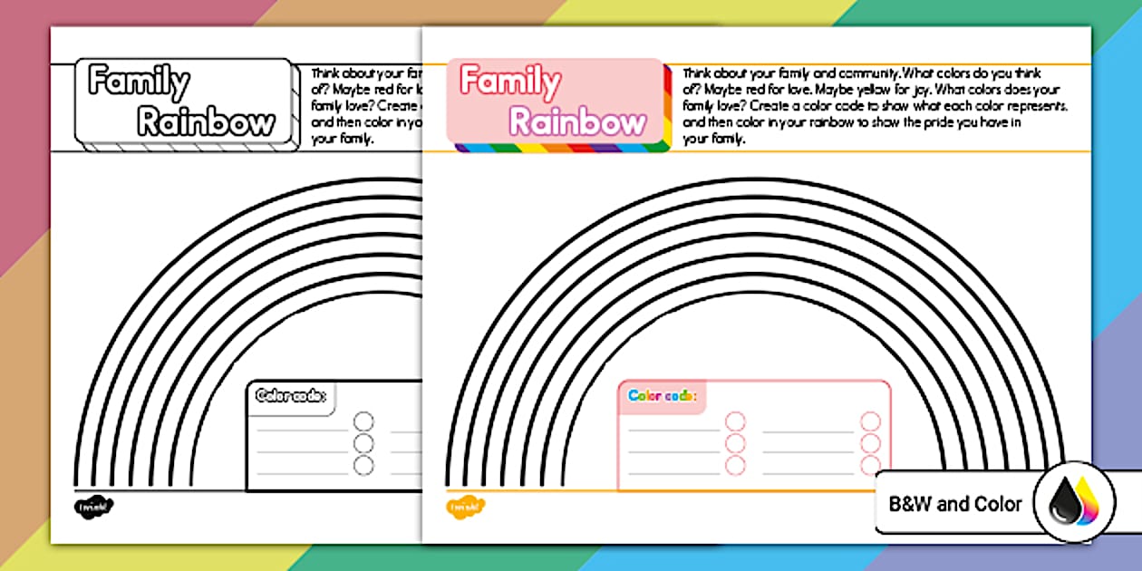 Pride Month Family Rainbow Activity | Twink USA - Twinkl