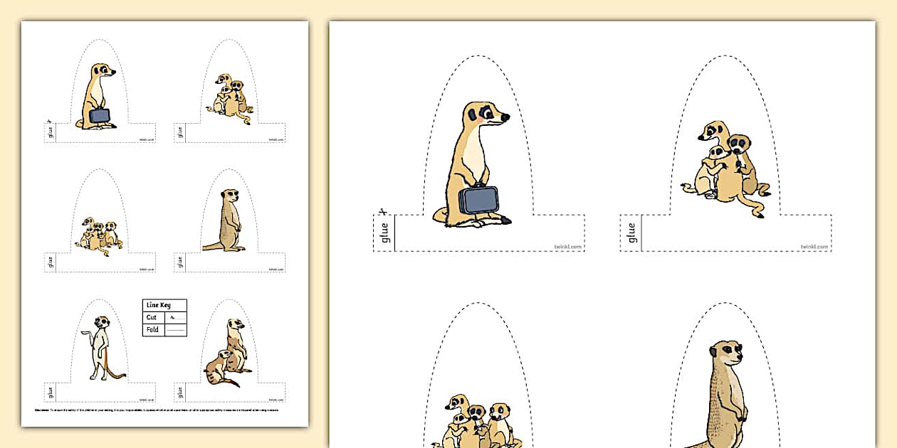 Meerkat Finger Puppets (teacher made) - Twinkl