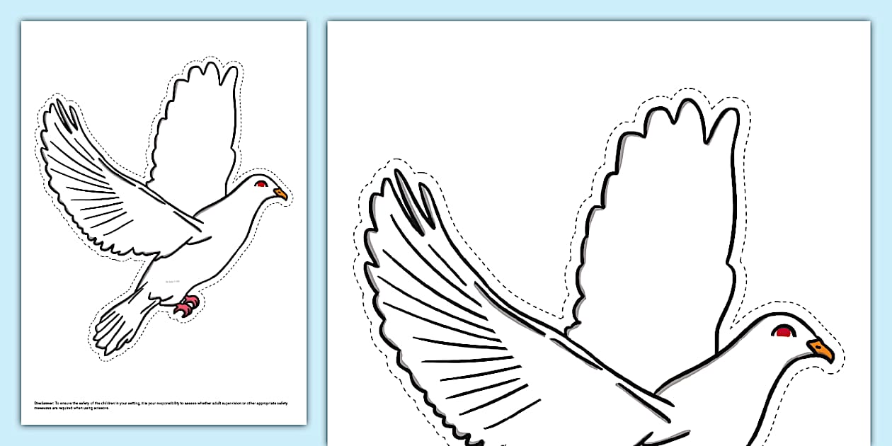 Bird Flying Emoticon Cut-Out (Teacher-Made) - Twinkl