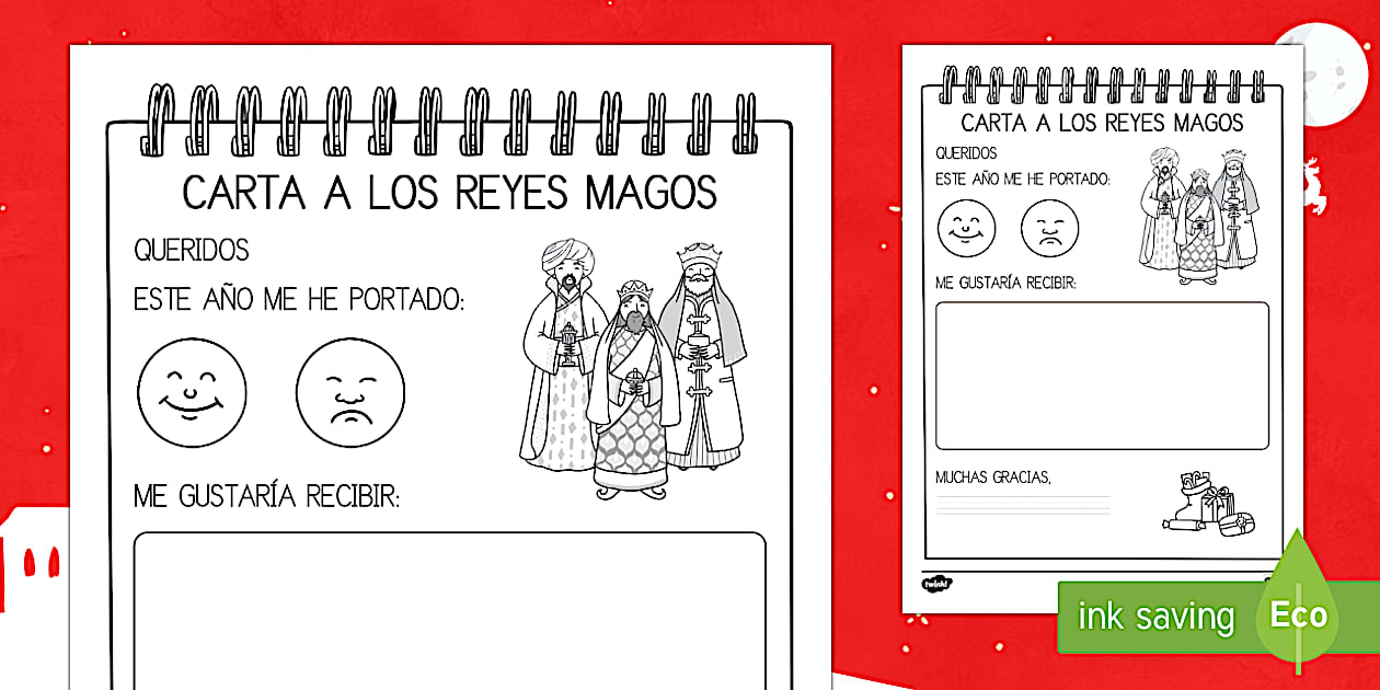 Manualidad: carta a los Reyes Magos (teacher made) - Twinkl