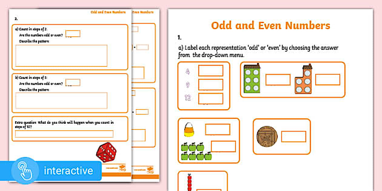 👉 Digital PDF Year 2 White Rose Maths: Odd and even numbers
