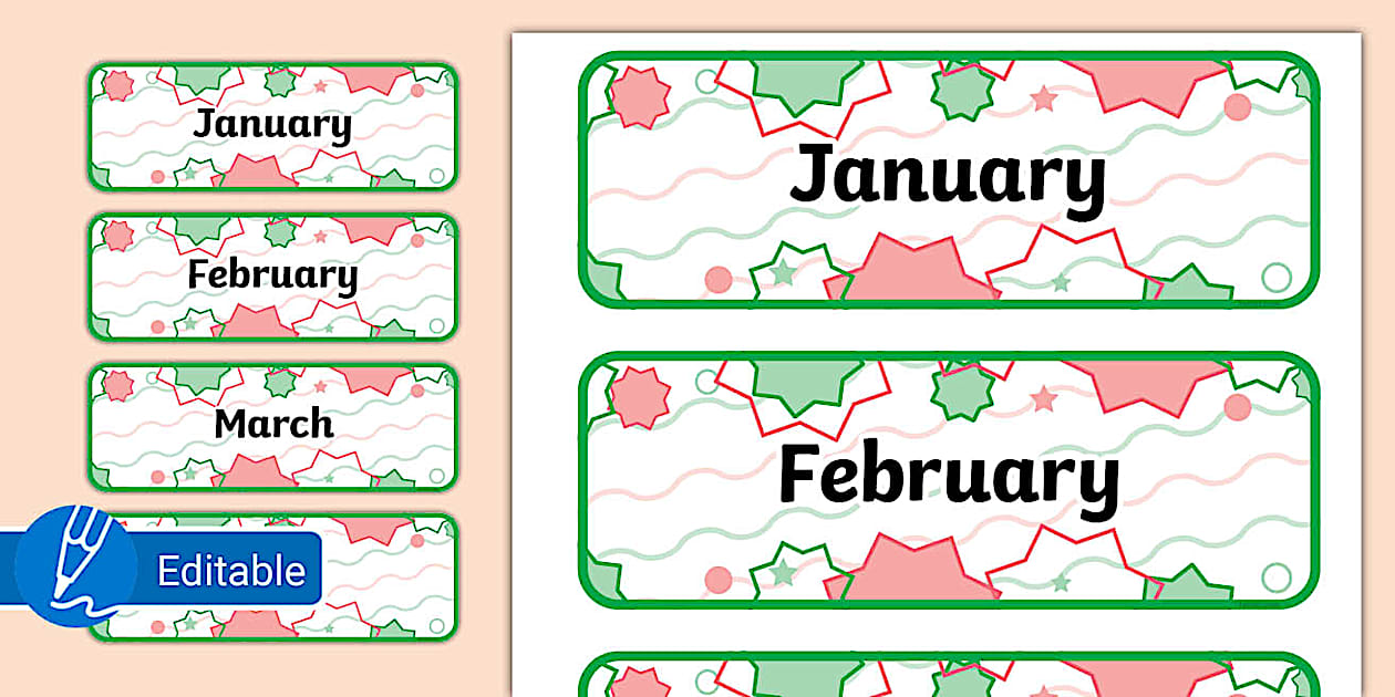 UAE Themed Months of the Year Display Cards (teacher made)