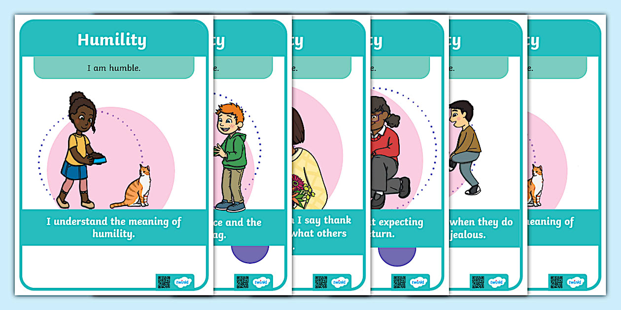 Values Display Posters - Humility (teacher made) - Twinkl