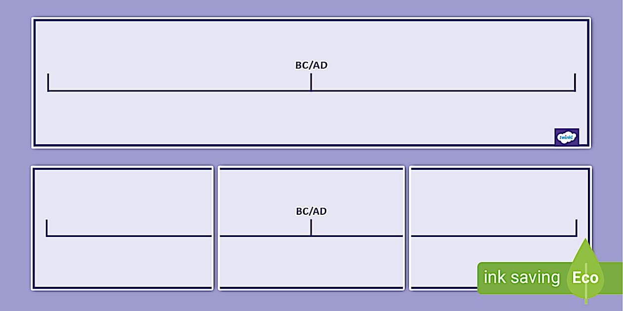 Blank BC/AD Timeline Banner (teacher made) - Twinkl