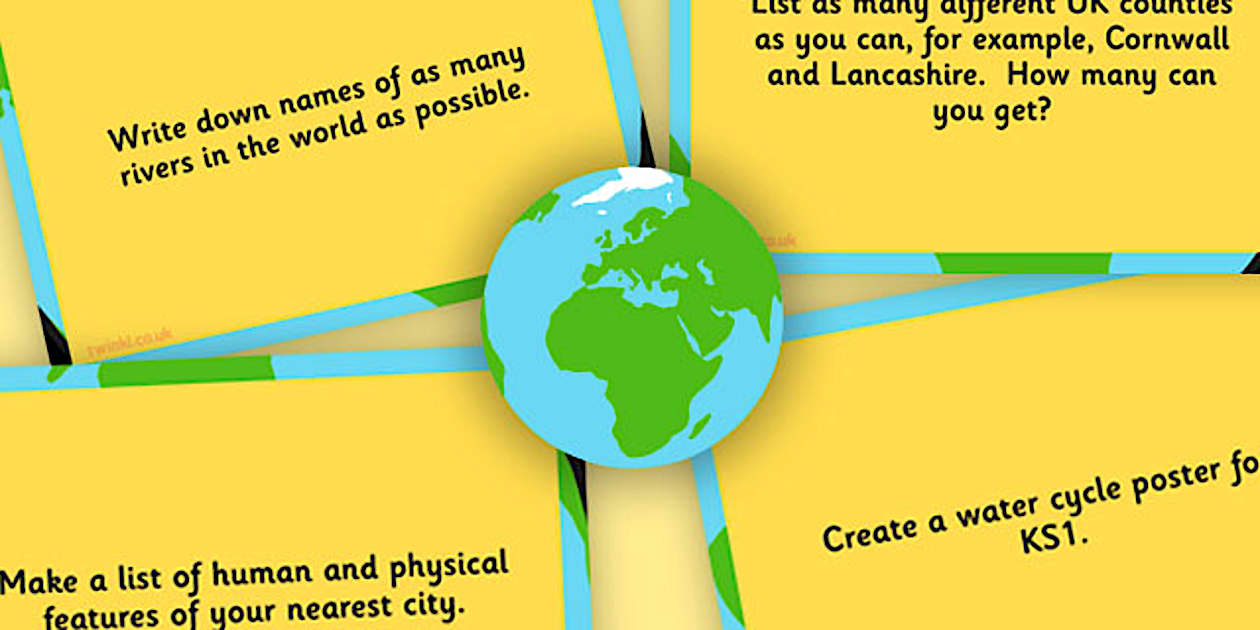 UKS2 Geography Challenge Cards (teacher made) - Twinkl