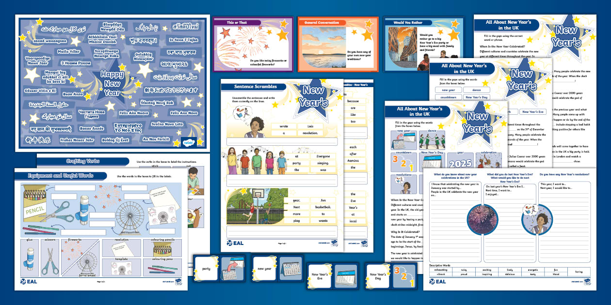 Teaching Learners of EAL About New Year's Celebrations in the UK ...