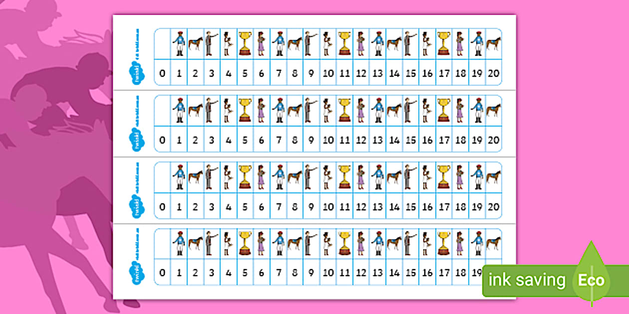 QLD Melbourne Cup Number Track 1-20 (teacher made) - Twinkl