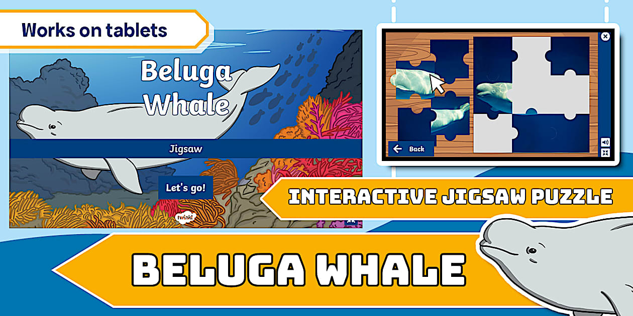 Beluga Whale Interactive Jigsaw Puzzle