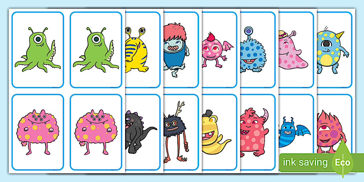 Monster Snap Game (teacher made) - Twinkl